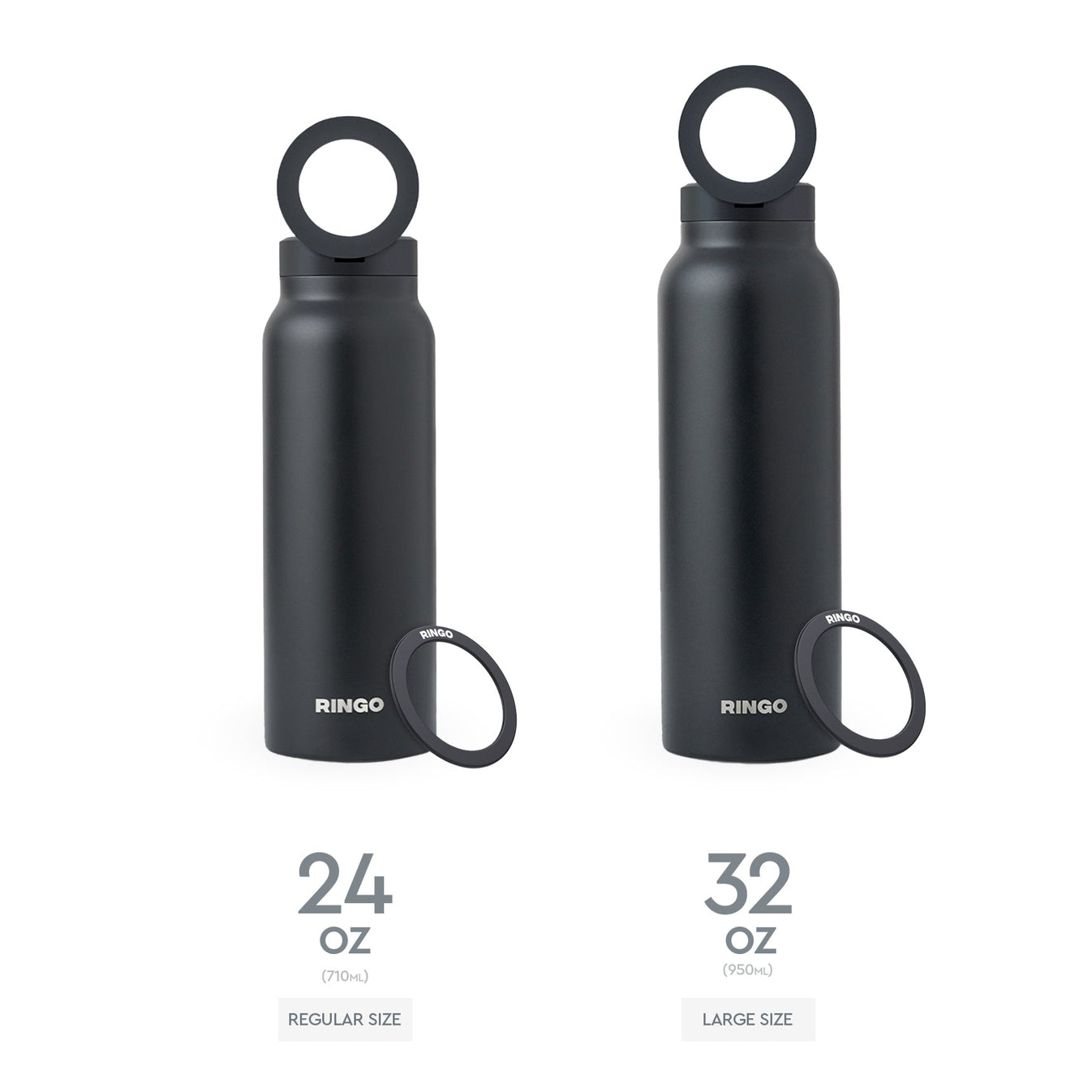RINGO Water Bottle + Free Magnetic Booster Ringo | Stainless Steel ...