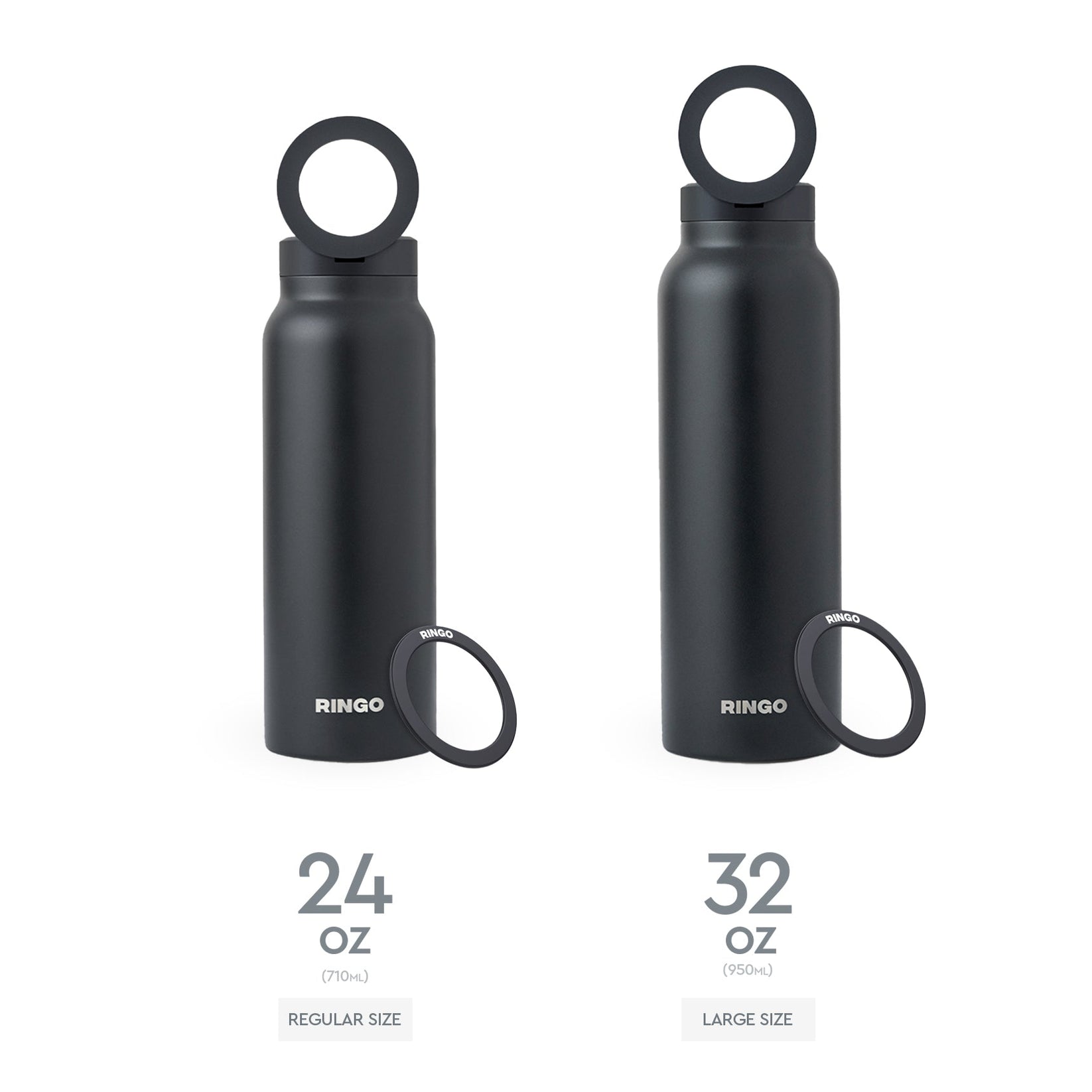 RINGO Water Bottle + Free Magnetic Booster Ringo | Stainless Steel ...